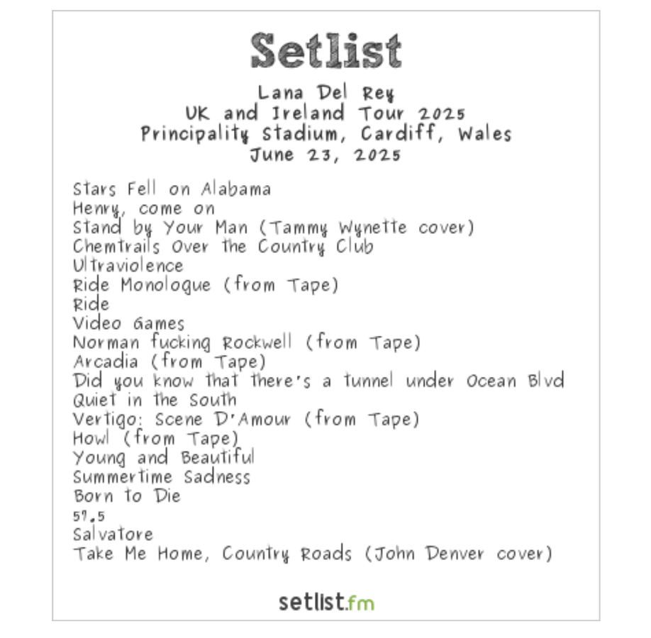 Top 14 Setlists of 2025 | setlist.fm